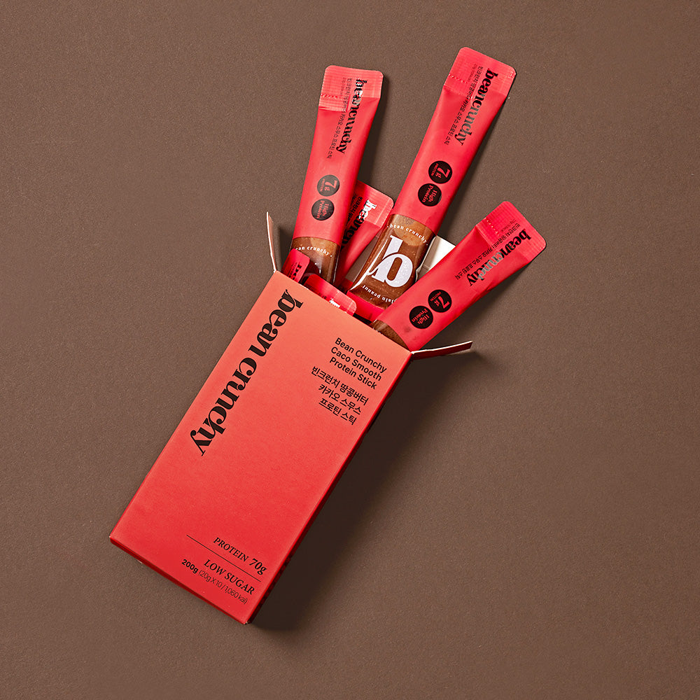 [THE BEANS] Beancrunchy Protein Cacao Smooth Peanut Butter Stick (20g – NOTAG TAIWAN